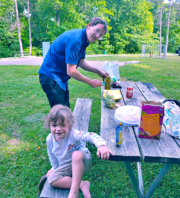 Family picnic perfection &ndash; where hot dogs taste gourmet and memories cook up naturally together.
