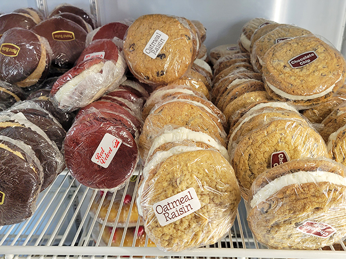 Cookie sandwiches that put the average Oreo to shame. These whoopie pies are Pennsylvania's contribution to the pantheon of perfect handheld desserts.