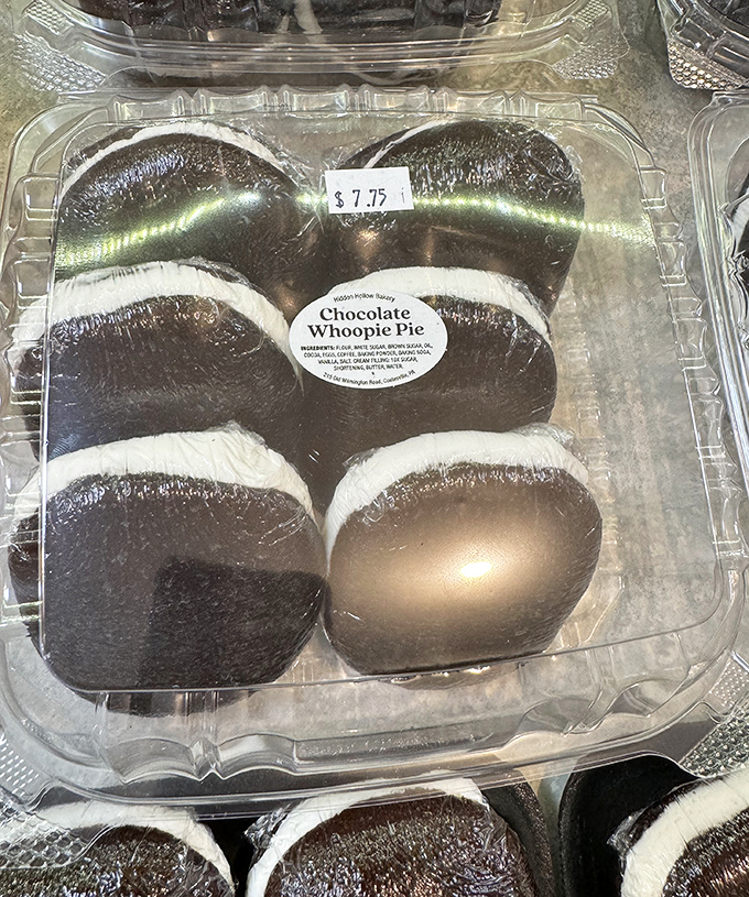 Whoopie pies: the dessert that makes you say exactly what its name suggests. Two chocolate cakes embracing a cloud of cream filling&mdash;a match made in Pennsylvania heaven.