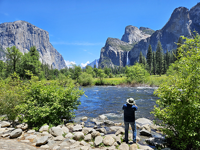 Just a short drive from Groveland, Yosemite Valley unfolds like nature's cathedral, where even the most dedicated atheists find themselves whispering "Oh my God."
