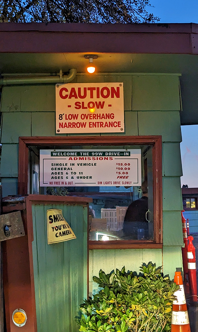 "Caution: Slow" &ndash; sage advice for both entering the theater and savoring the increasingly rare pleasure of drive-in movie nights.