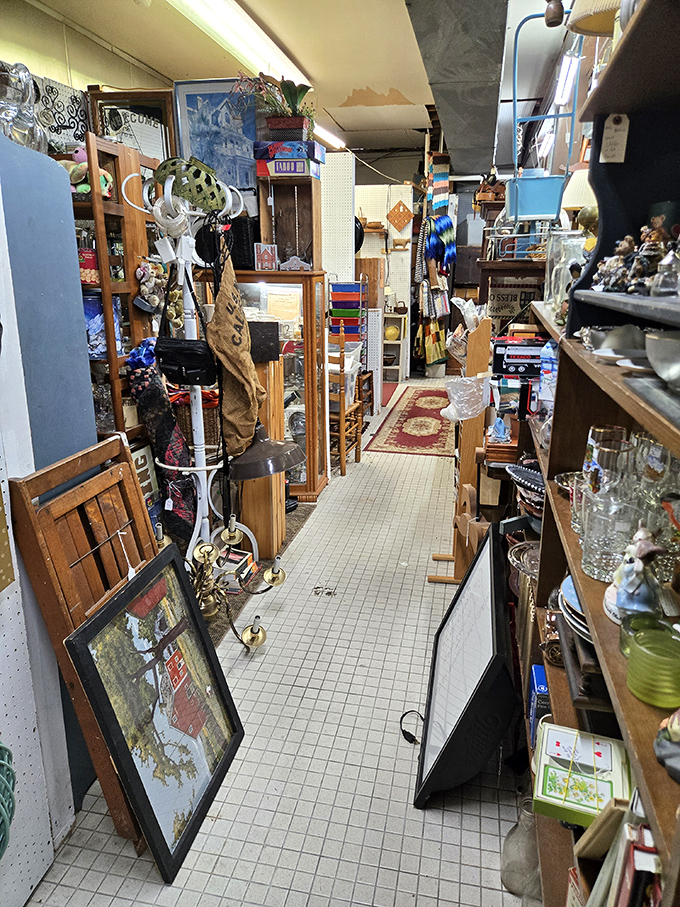 The organized chaos is part of the charm &ndash; where else can you find Victorian doorknobs rubbing shoulders with mid-century glassware?