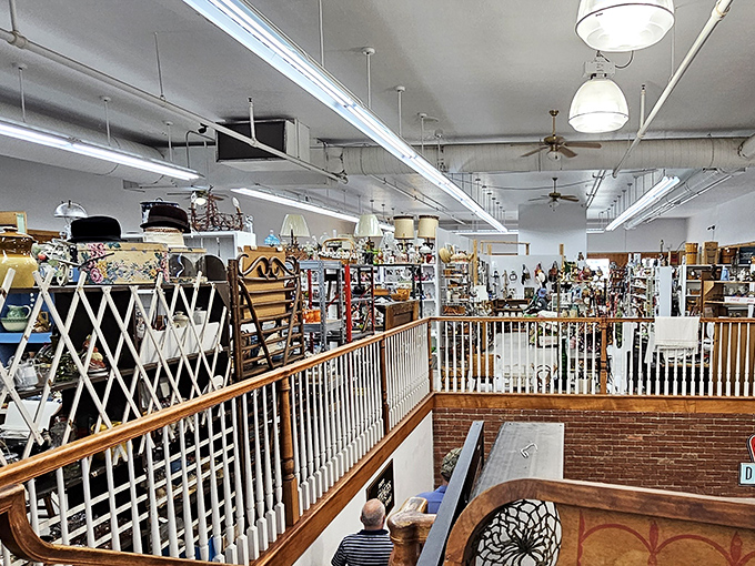 The multi-level layout reveals itself like chapters in a history book&mdash;each section offering glimpses into different decades of American life.