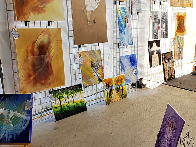 Local artists display their desert-inspired masterpieces. Like Arizona sunsets captured on canvas, each painting tells a story of southwestern magic.