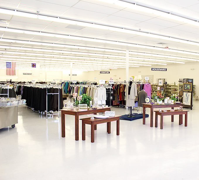 Department store vibes without department store prices! The thoughtful displays make browsing feel less like thrifting and more like a boutique experience.