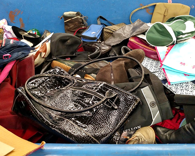 Handbag heaven for the patient treasure hunter. That patent leather beauty might just be this season's most sustainable fashion statement.