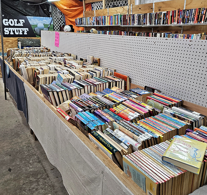Literary heaven for the patient explorer. Somewhere in these stacks is that out-of-print cookbook your grandmother once owned.