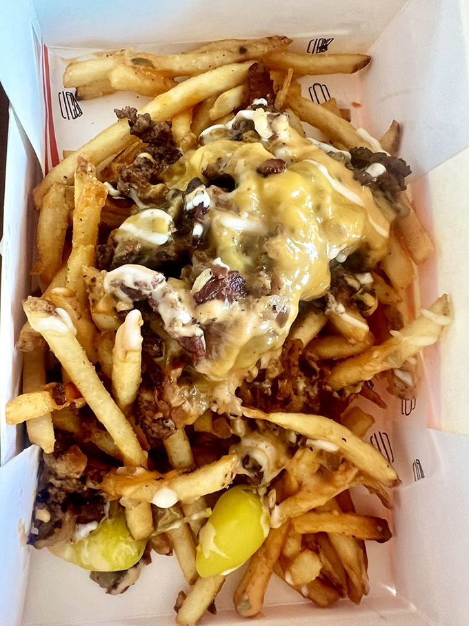 Beef Tallow Fries: where potatoes go to fulfill their destiny. Loaded with cheese, beef, and secret sauce, they transform a side dish into the main event.