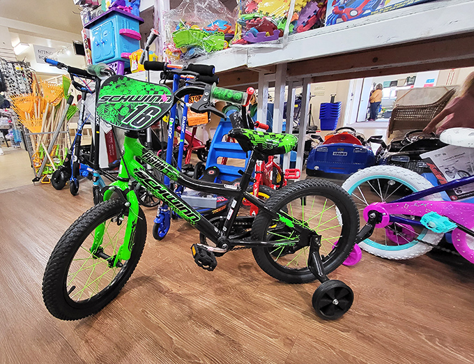 The children's section includes bikes that still have miles of adventures ahead&mdash;proof that outgrowing doesn't mean outdated.