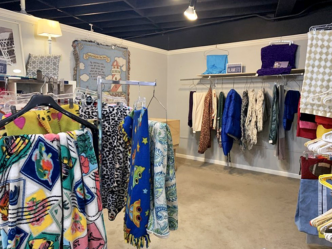 A rainbow of textiles to brighten any space. That leopard print throw is practically screaming, "Take me home and make your couch fabulous!"