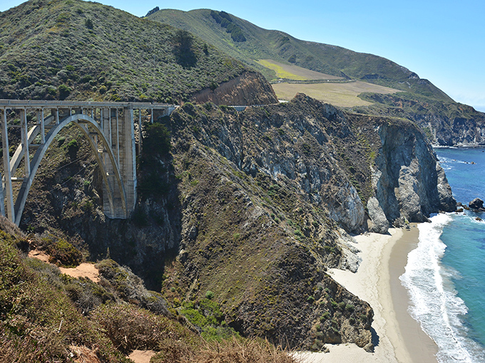 Bixby Bridge: the architectural supermodel of Highway 1. Has appeared in more car commercials than any human actor ever could.