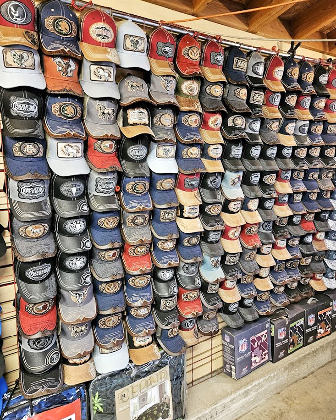 Hat heaven for the indecisive shopper! With hundreds of options, you could wear a different cap every day for a year and never repeat&mdash;though your family might stage an intervention.