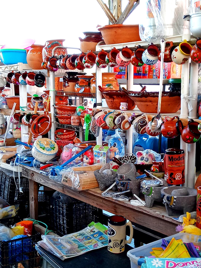 Ceramic heaven for kitchen enthusiasts! These colorful mugs and pots have stories to tell&mdash;and your morning coffee is waiting to be their next chapter.