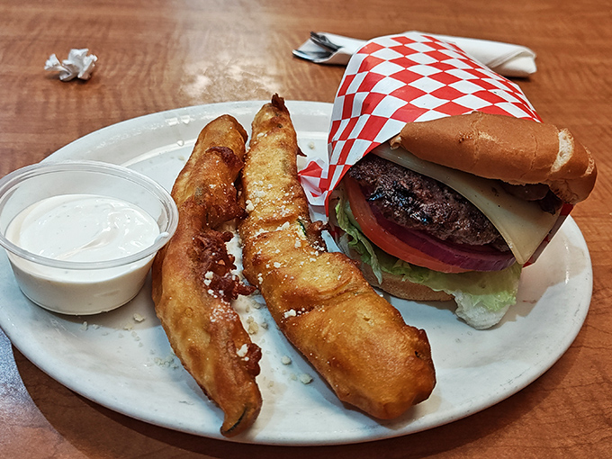 The cheeseburger that launched a thousand return trips &ndash; notice how the bun, cheese and beef achieve that perfect golden ratio of deliciousness.