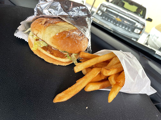 Even their chicken sandwich operates on the Dandy's scale, where "regular" means gloriously, wonderfully oversized for mere mortals.