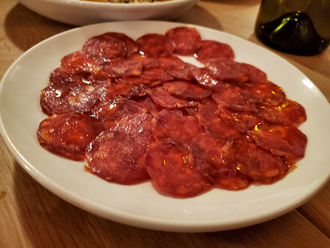 This plate of chili salami is the opening act that deserves a standing ovation&mdash;a preview of the flavor concert about to unfold.
