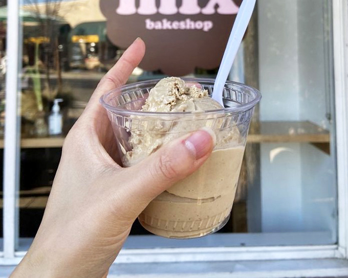 When your coffee ice cream comes with its own fan club, you know you've found something special at Mix Bakeshop.