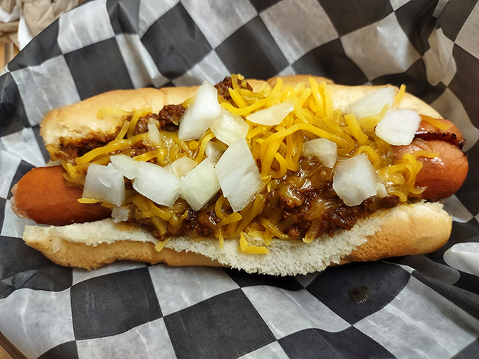 Behold the coney dog&mdash;where chili, cheese, and onions perform a three-part harmony that would make The Supremes jealous.