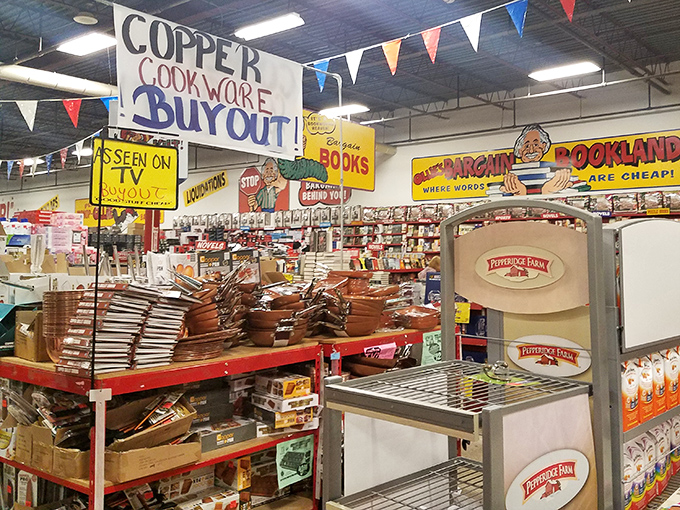 Bargain Bookland: Where Words Are Cheap! The copper cookware buyout isn't bad either&mdash;Julia Child would approve of these prices.