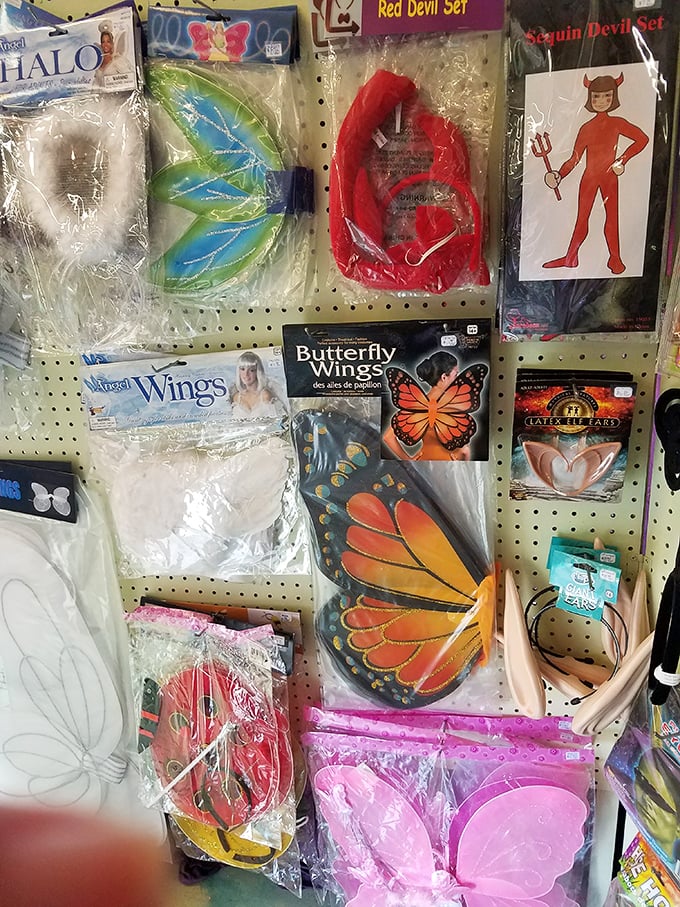 Halloween year-round! From angel wings to devil horns, transform yourself without the commitment of actual personality change.