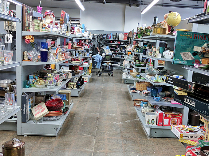 A wonderland of knick-knacks where one person's "what was I thinking?" becomes another's perfect conversation piece. Marie Kondo's nightmare, decorator's dream.