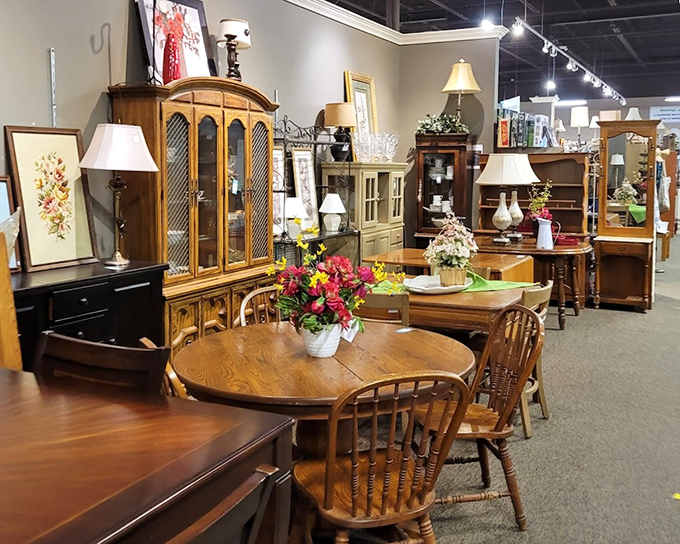 Solid wood furniture that laughs at today's particle board pretenders. That oak dining set has already survived three decades and is ready for your family's next chapter.