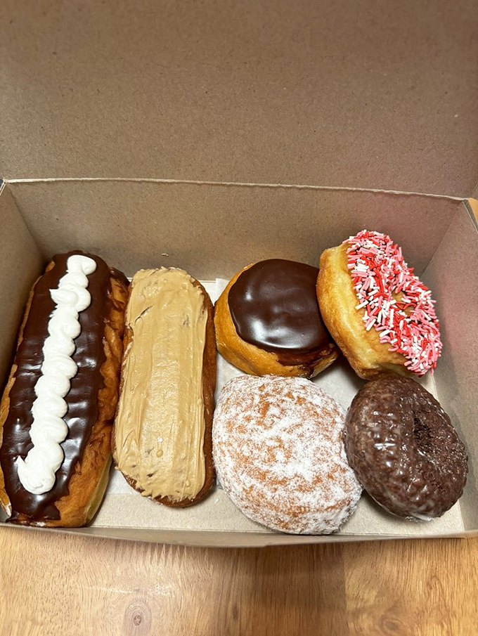 Donut heaven in a box&mdash;where peanut butter, chocolate, and sprinkles aren't just toppings, they're reasons to get out of bed.