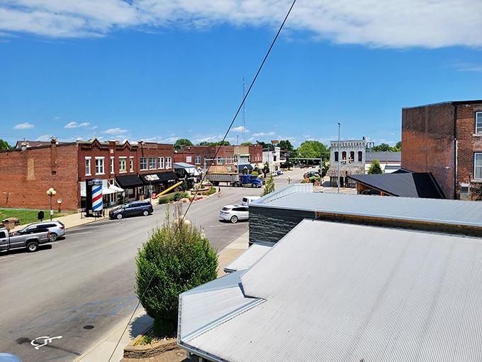 Classic Midwest architecture meets modern whimsy &ndash; like your grandparents' house if they collected enormous everyday objects.