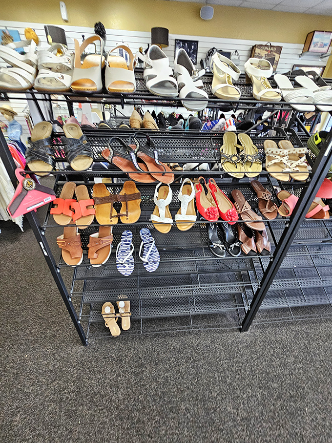 Footwear fantasies come true in this carefully curated collection. Someone's barely-worn sandals become your perfect beach companions.