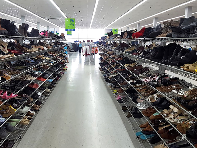 Shoe lovers, rejoice! Miles of footwear await new adventures &ndash; from barely-worn boots to dress shoes with just one wedding's worth of dance moves.