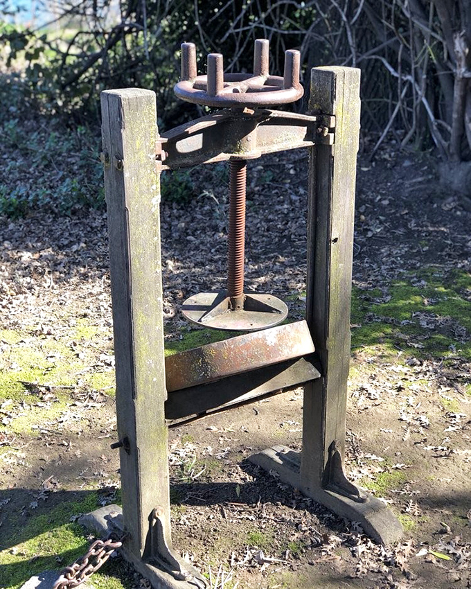 Pioneers didn't have Amazon Prime&mdash;this ingenious press represents the DIY spirit that built California, one handcrafted necessity at a time.