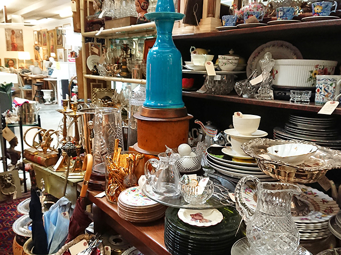 Stacked teacups and crystal decanters await their second act&mdash;ready to star in dinner parties that would make your grandmother both proud and jealous. 