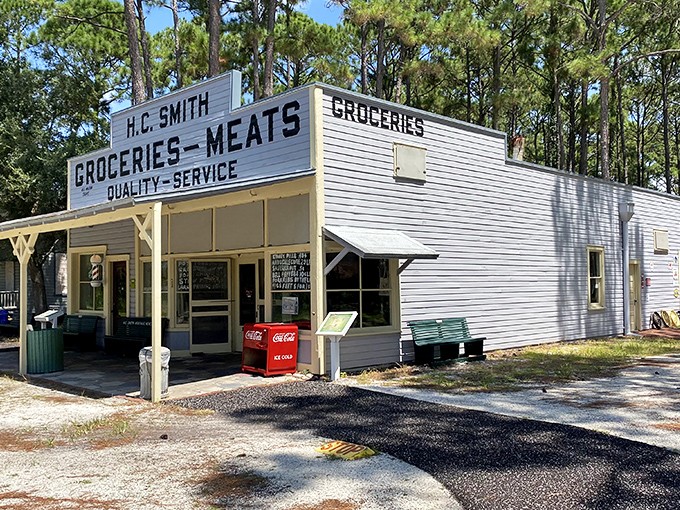 The H.C. Smith Groceries and Meats store reminds us of a time when "shopping local" wasn't a trendy choice but the only option in town.