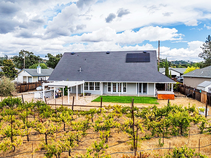 Where vineyard meets homestead &ndash; California living that whispers "you could grow grapes in your backyard" isn't just a dream here.