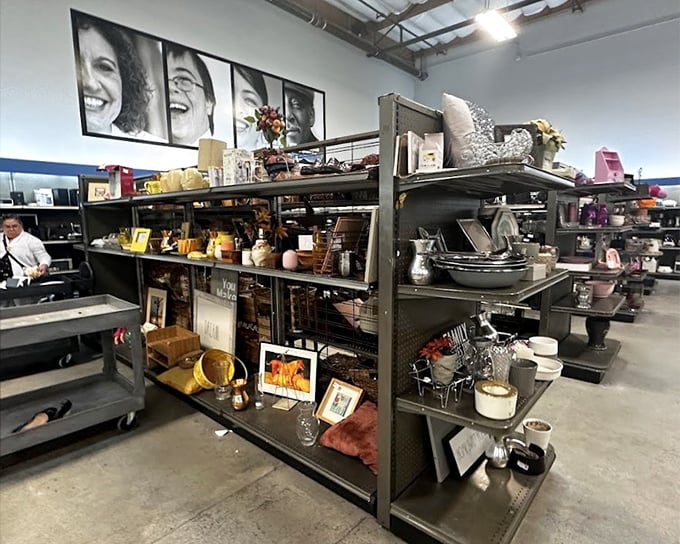 The housewares section: where your grandmother's favorite serving dish reunites with items that could furnish an entire Wes Anderson film set.