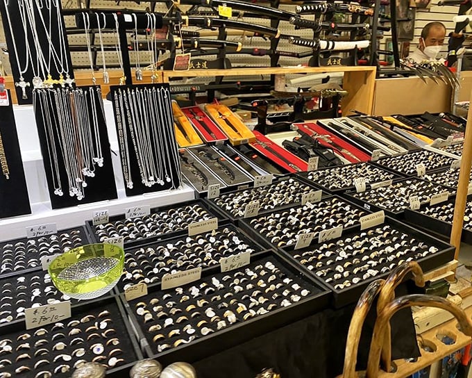 Rings, bracelets, and bling galore&mdash;a treasure trove that would make a pirate abandon ship and start shopping instead.