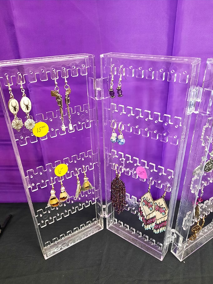 Tiny treasures that sparkle with possibility &ndash; earrings that once danced at proms and weddings now await their next celebration.