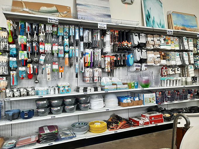 Kitchen gadget nirvana! Every utensil imaginable for the home chef who's watched one too many cooking shows.