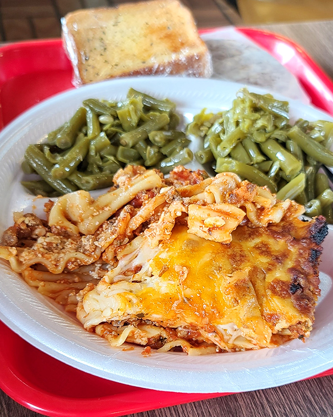 The lasagna that launched a thousand road trips&mdash;layers of pasta, seasoned meat, and melted cheese that would make any Italian grandmother nod in approval.