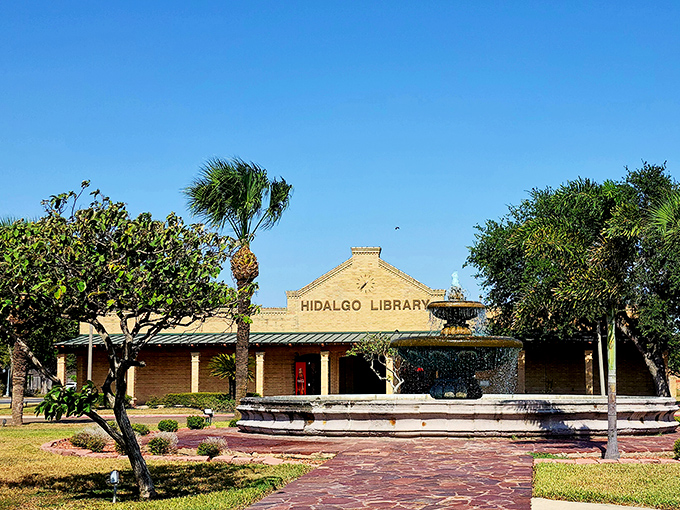 Beyond the bee, Hidalgo offers cultural attractions like this charming library. A perfect spot to read up on your newfound interest in apiology.