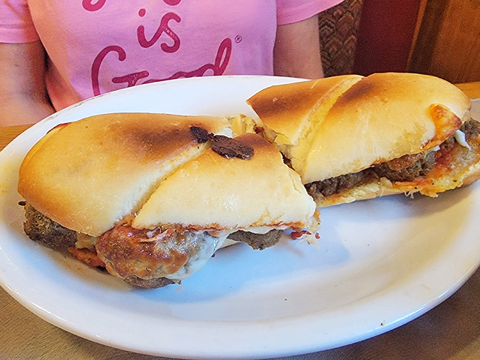 A meatball sub that would make any Italian grandmother nod in approval. The perfect ratio of sauce to cheese to bread&mdash;a handheld masterpiece.