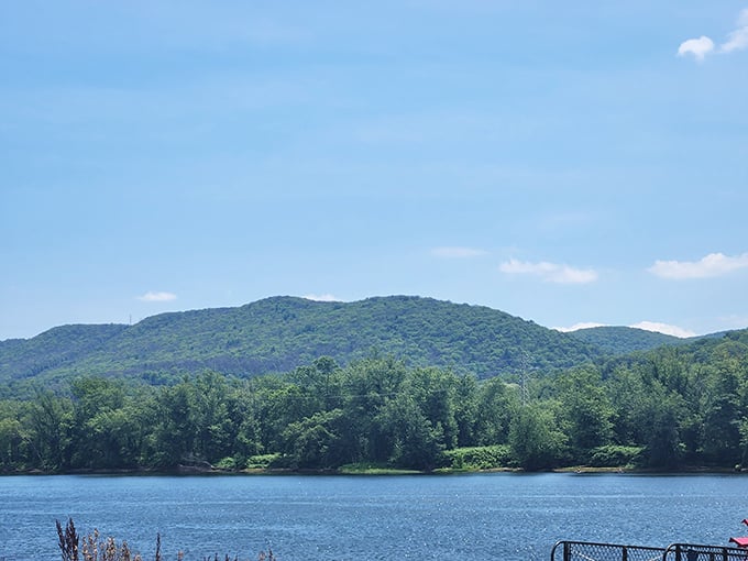 Mountains don't just rise&mdash;they pose for portraits across the Susquehanna's surface, creating mirror images that even Instagram filters can't improve.