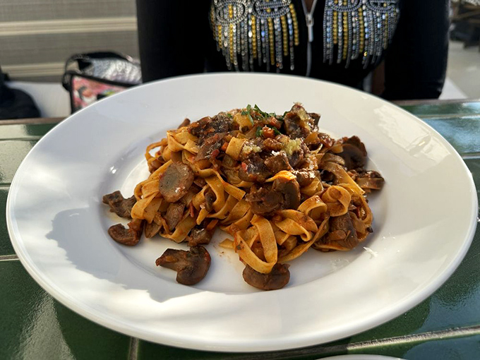 Mushroom bolognese that makes pasta the supporting actor &ndash; those fungi are clearly the stars of this umami-packed performance.