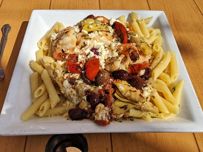 Mediterranean pasta that proves carbs and happiness are directly related &ndash; science might disagree, but your taste buds won't.