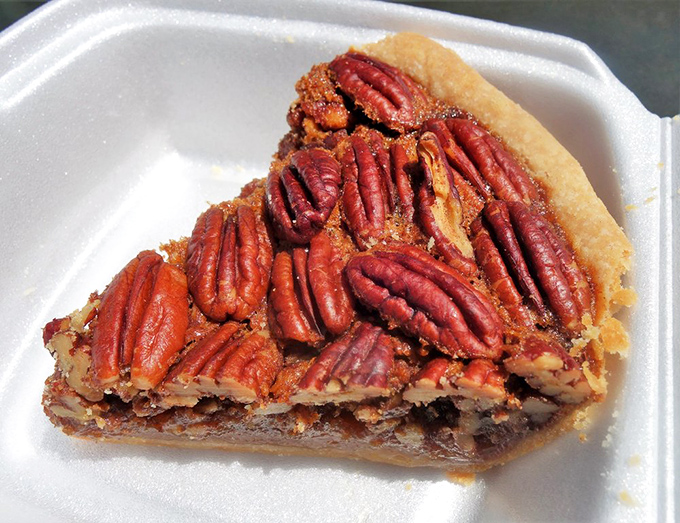 Pecan pie that makes you question every other pecan pie you've ever eaten. Those nuts aren't just toppings&mdash;they're the crown jewels.
