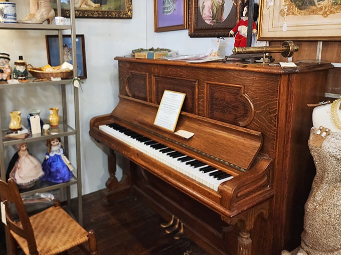 This isn't just a piano; it's a time machine waiting for fingers to press its keys and release melodies from another era.