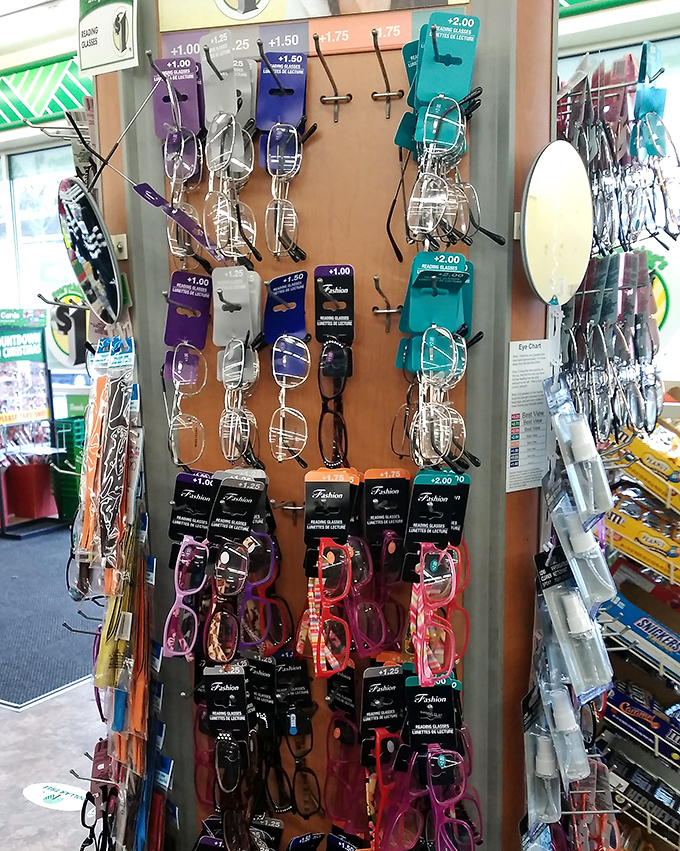 Reading glasses galore! For when your arms suddenly aren't long enough to read the menu&mdash;a phenomenon that mysteriously starts around age 45.