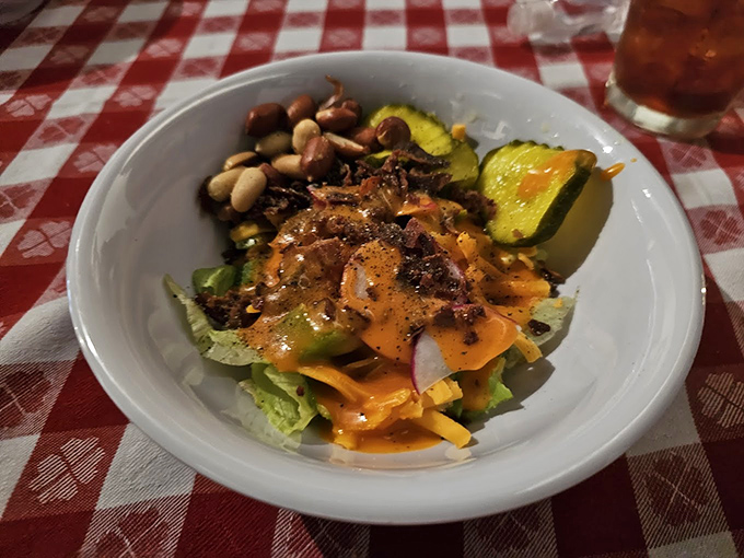 This isn't just any salad&mdash;it's the supporting character that deserves its own spin-off show. Those peanuts add the plot twist you didn't know you needed.