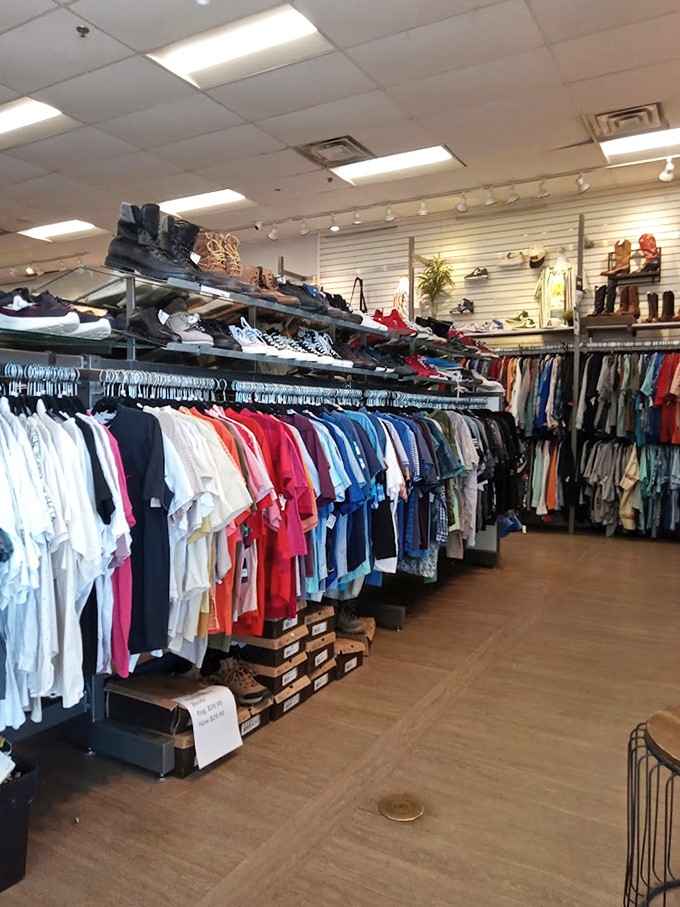 Not just shirts&mdash;an entire spectrum of possibilities hanging in wait. The color-coding alone deserves a standing ovation.