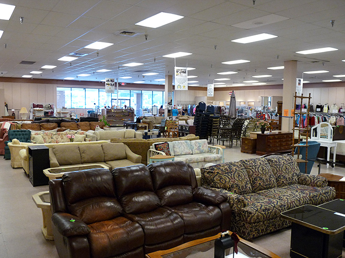 The sofa section&mdash;where you can furnish an entire living room for less than the cost of one new ottoman at those fancy furniture stores.